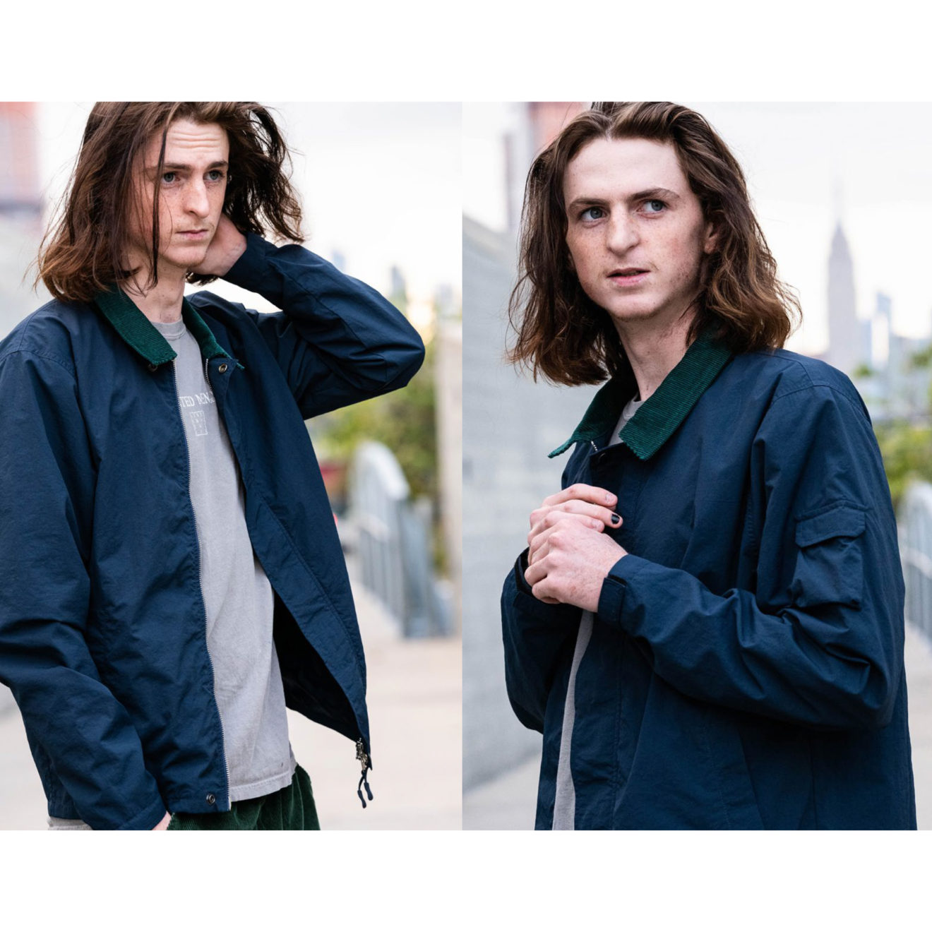 DOCK JACKET NAVY / THEORIES - PEDESTRIAN