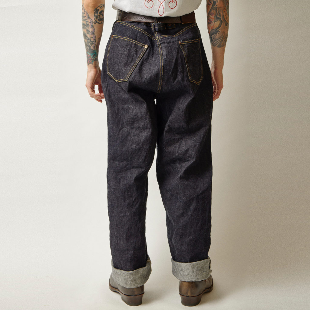 RAGTIME 1936BUCKLE BACK DENIM PANTS / BELAFONTE - PEDESTRIAN